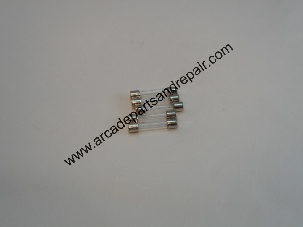 5A 250V Fast Blow 3AG Fuse (5 Piece Package) - Arcade Parts and Repair