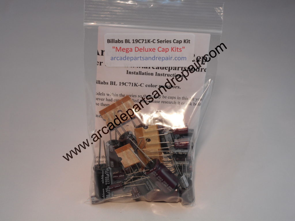 Billabs BL19C71K-C Series Monitor Cap Kit 105C Nichicon-Arcade Parts ...