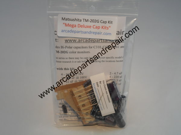 Matsushita TM-202G Monitor Cap Kit 105C Nichicon - Arcade Parts and ...