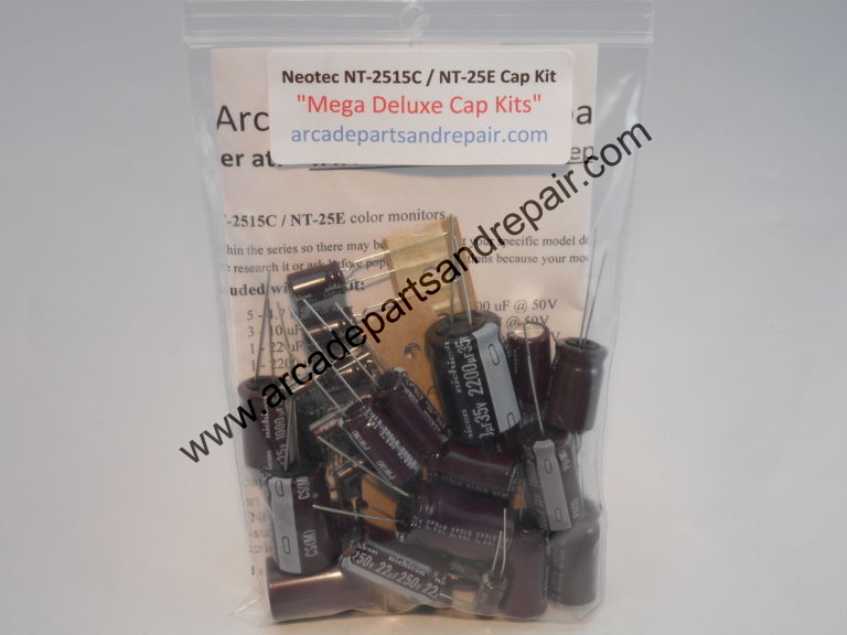Neotec NT-2515C / NT-25E Monitor Cap Kit 105C Nichicon - Arcade Parts ...