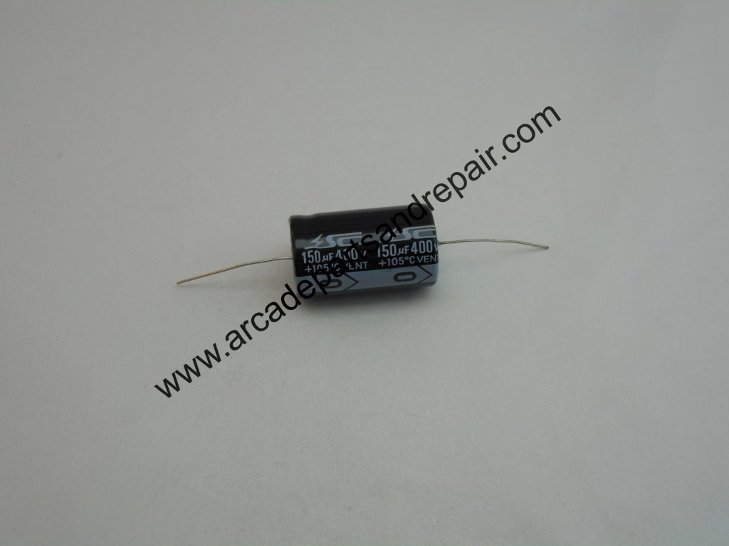 150uF 400V Axial Capacitor 105C - Arcade Parts and Repair