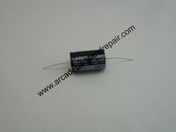 150uF 400V Axial Capacitor 105C - Arcade Parts and Repair