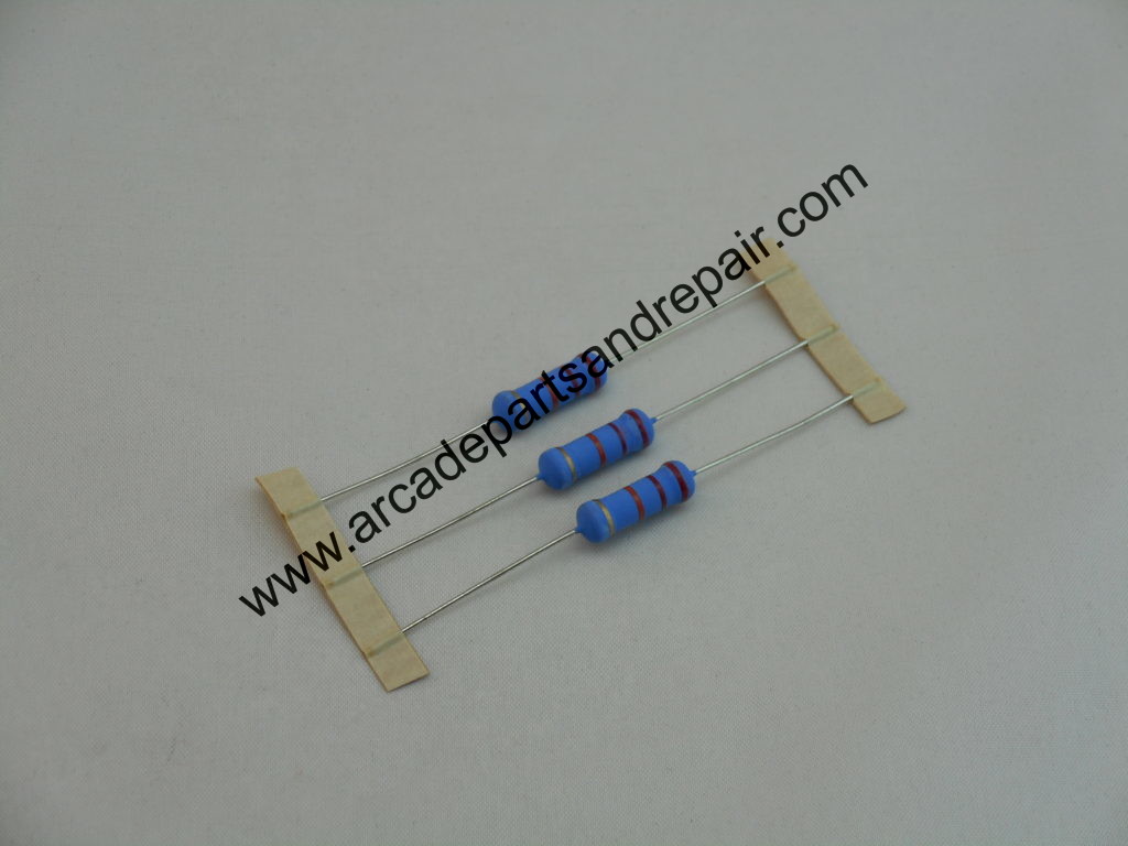 22K OHM 3 WATT METAL OXIDE RESISTOR (3 pcs) - Arcade Parts and Repair