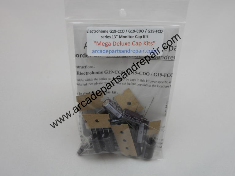 Electrohome G19-CCO / G19-CDO / G19-FCO Monitor Cap Kit-Arcade Parts ...