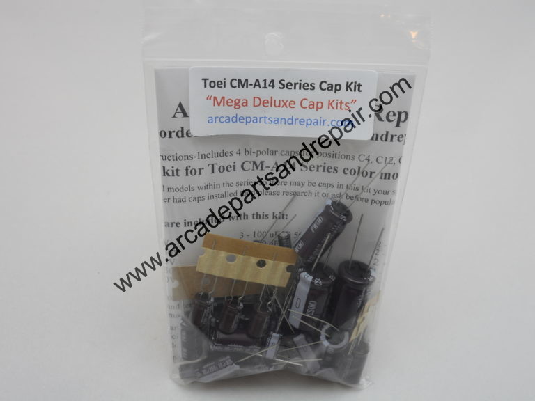 Toei CM-A14 Monitor Cap Kit 105C Nichicon - Arcade Parts and Repair