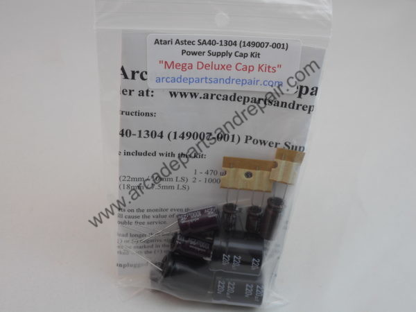 Atari Astec SA40-1304 Power Supply Cap Kit Including 2 Filter Caps 105C ...
