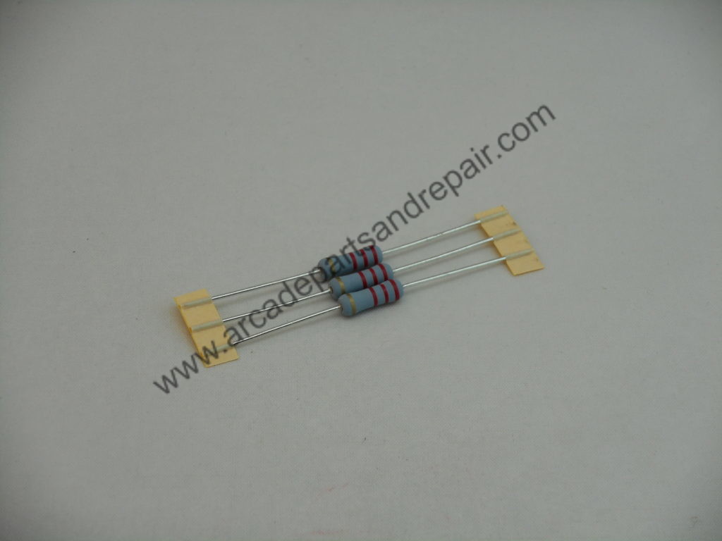 2.2K OHM 1 WATT METAL OXIDE POWER RESISTOR (3 pieces) (R1074)-Arcade ...
