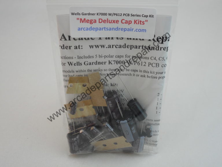 Wells Gardner K7000 W/P612 PCB Cap Kit 105C Nichicon - Arcade Parts and ...