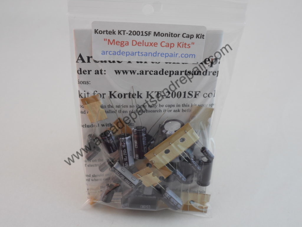 Kortek KT-2001SF Monitor Cap Kit 105C Nichicon - Arcade Parts and Repair