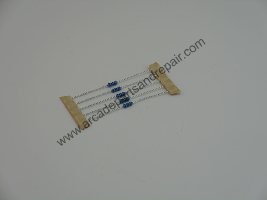 820 OHM 1/2 WATT RESISTOR (5 PIECES) (R1103) - Arcade Parts and Repair