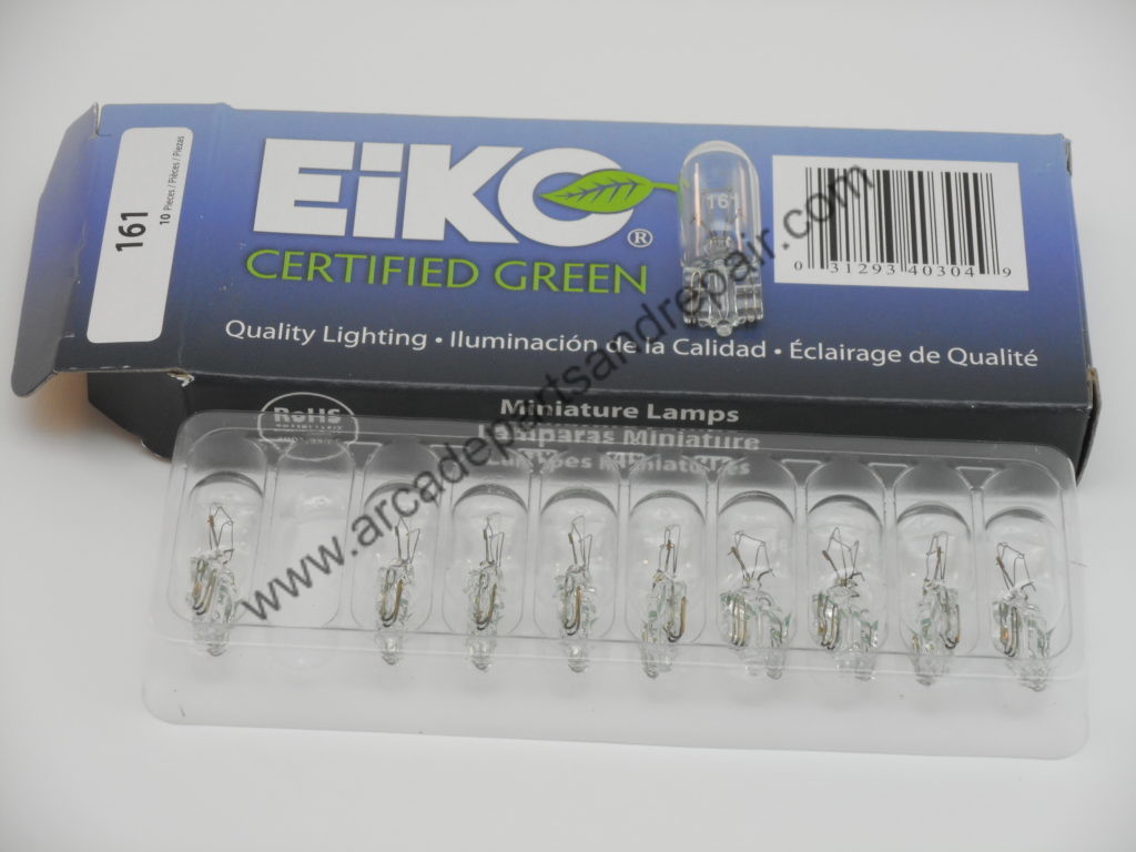161 Bulbs (10 Pack Box) - Arcade Parts and Repair