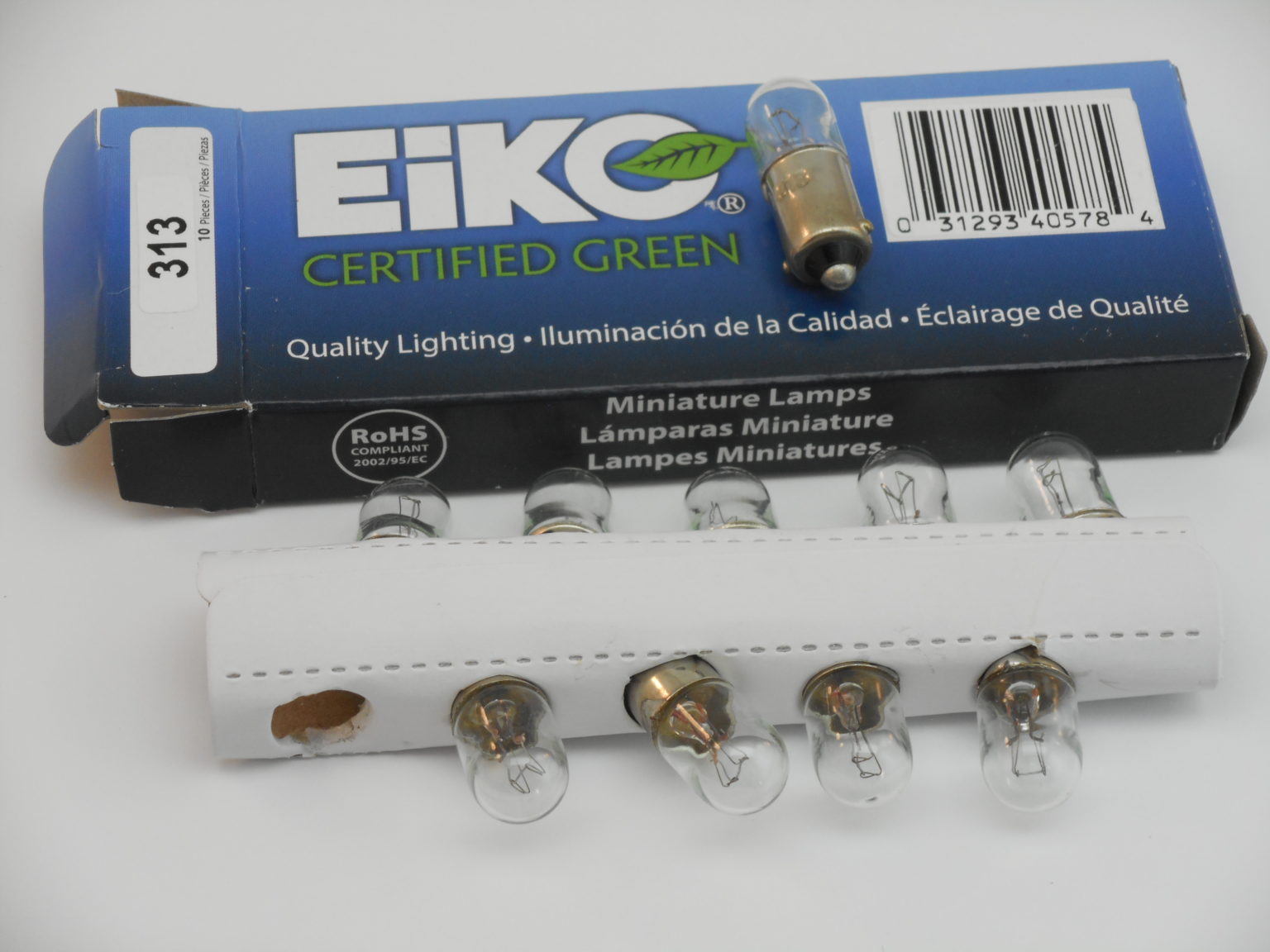 313 / (757 / 1864) Bulbs (10 Pack Box) - Arcade Parts and Repair