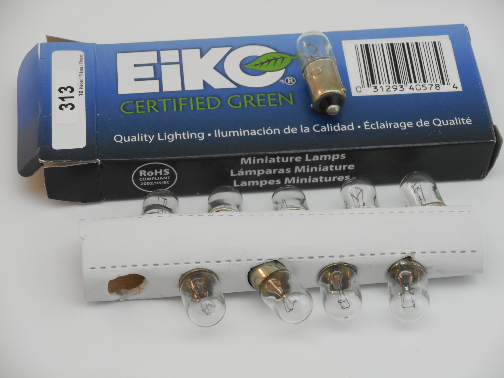 313 / (757 / 1864) Bulbs (10 Pack Box) - Arcade Parts and Repair