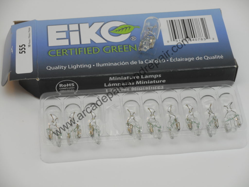 555 Bulbs (10 Pack Box) - Arcade Parts and Repair