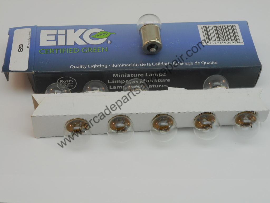 89 Bulbs (10 Pack Box) - Arcade Parts and Repair