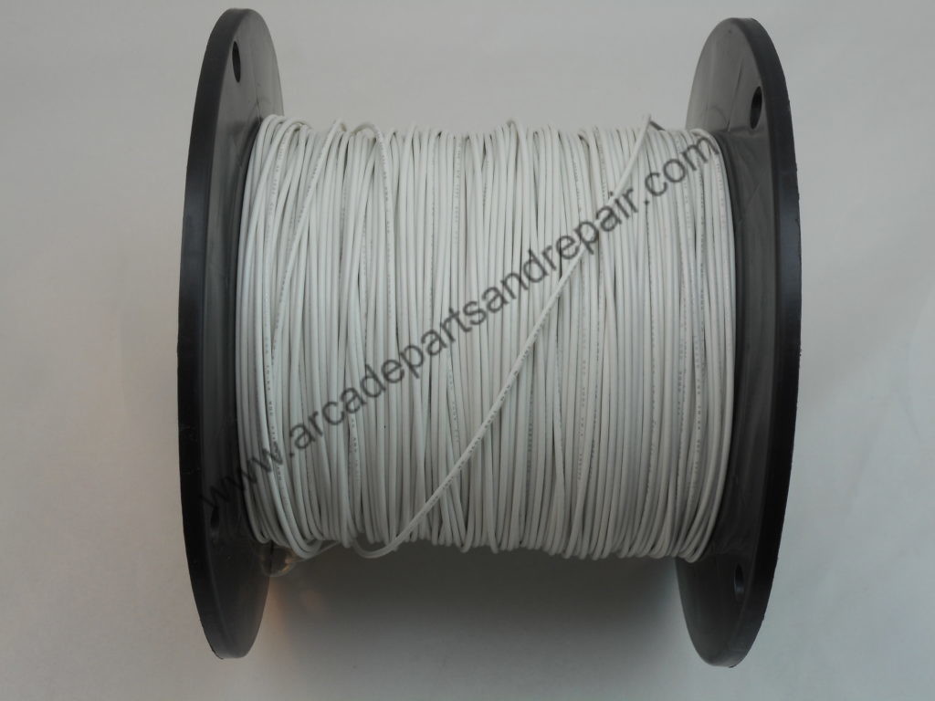 White Stranded Wire 20AWG - Arcade Parts and Repair