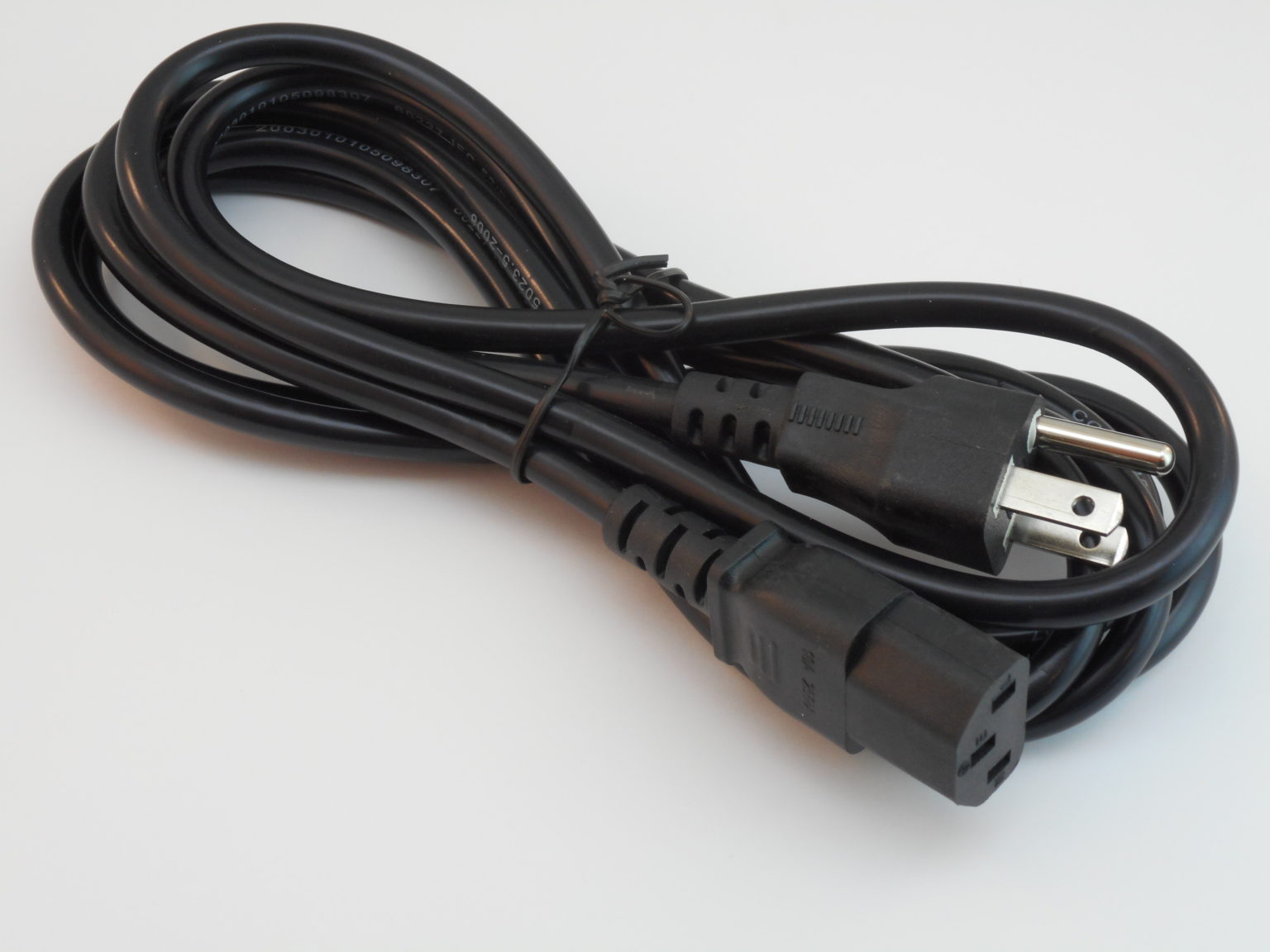 8' AC Computer IEC Power Line Cord (CS1000) - Arcade Parts and Repair